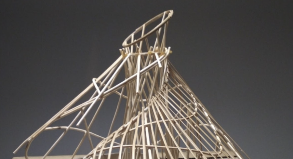 Building a Curvilinear Structures With Bamboo