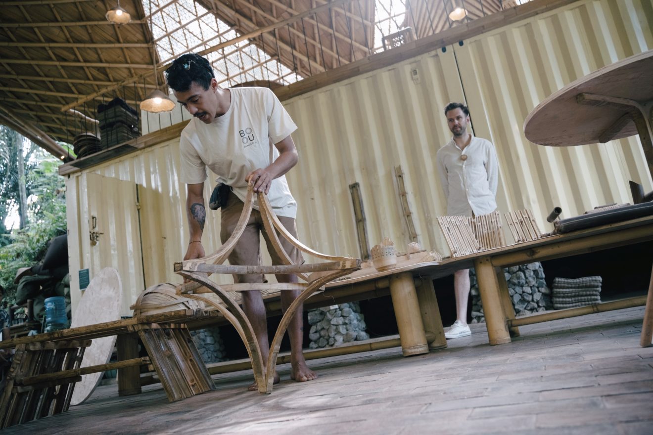 Crafting A Beautiful Geometric Bamboo Table - Bamboo U